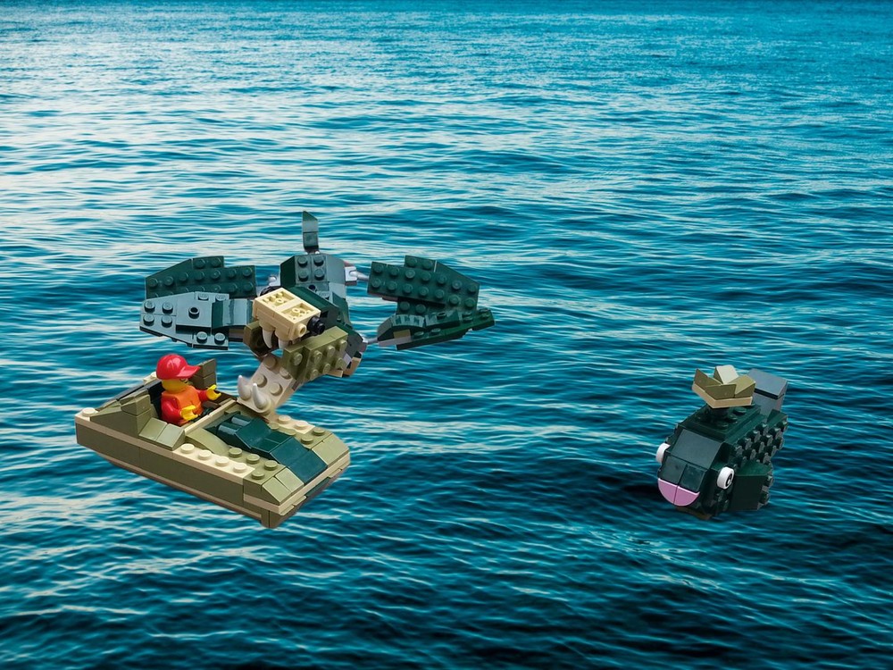 LEGO MOC Plesiosaurus attack! by qbcrunch | Rebrickable - Build with LEGO