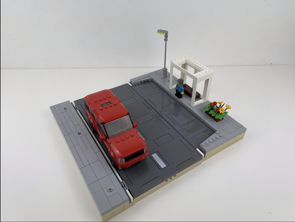 LEGO MOC LEGO Bus stop by Brick-Movie | Rebrickable - Build with LEGO