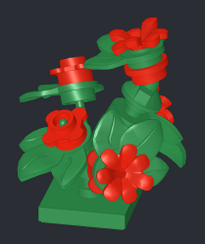 LEGO MOC Small Flower Plant by KomaKowala | Rebrickable - Build with LEGO