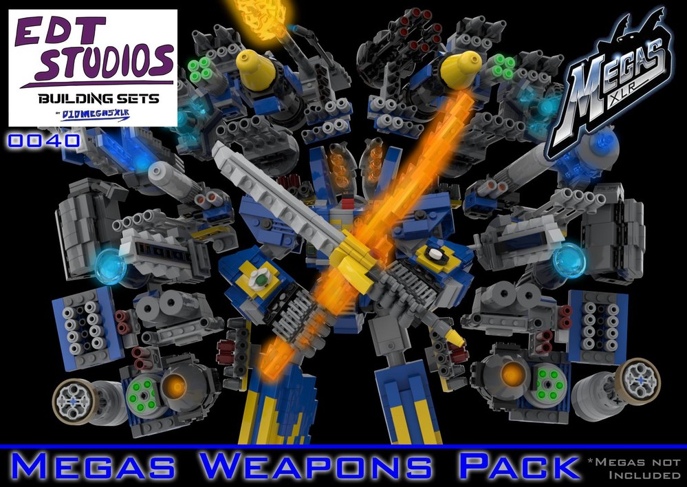 LEGO MOC Megas Weapons Pack by D10MegasXLR | Rebrickable - Build with LEGO