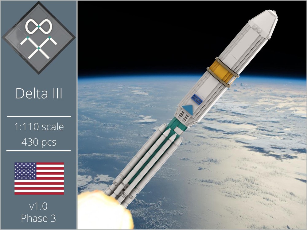 LEGO MOC 1:110 Delta III by Foggy0utri Design Bureau | Rebrickable ...