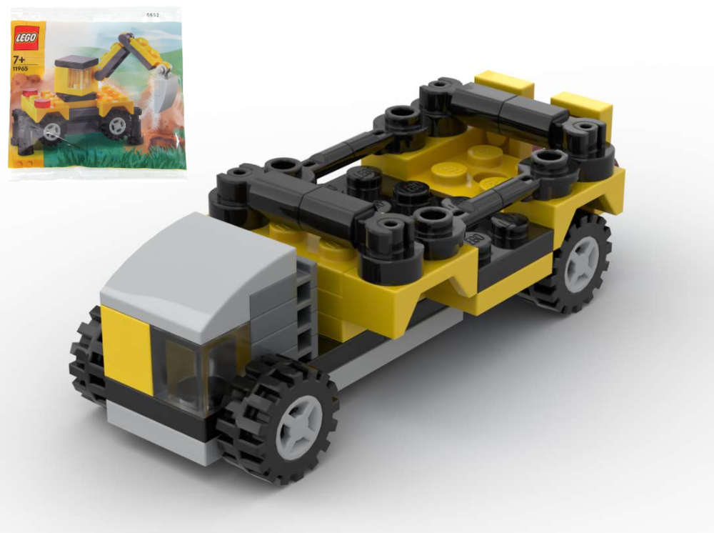 LEGO MOC 11965 Articulated Truck v2 by PeterSzabo | Rebrickable - Build ...