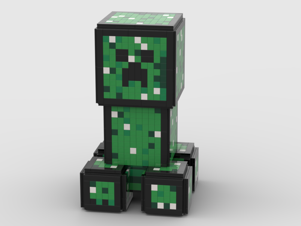 LEGO MOC 3d Creeper Figur by Moquais | Rebrickable - Build with LEGO