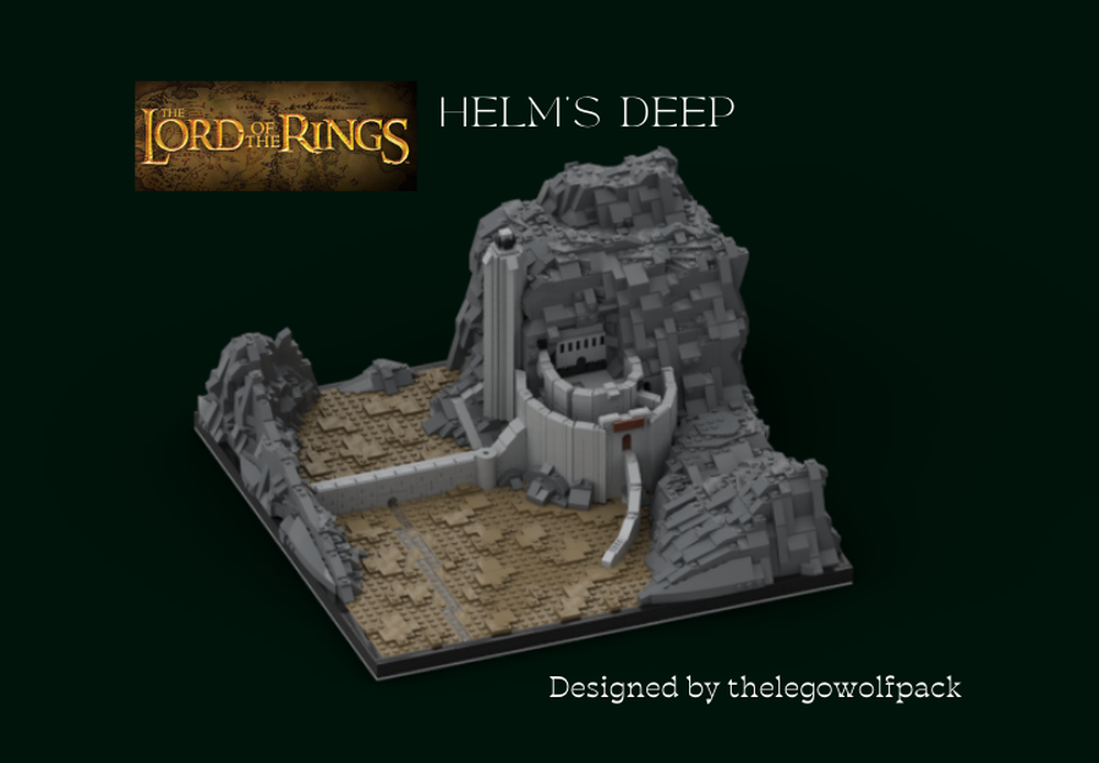 LEGO MOC Helm's deep microscale by thelegowolfpack | Rebrickable ...