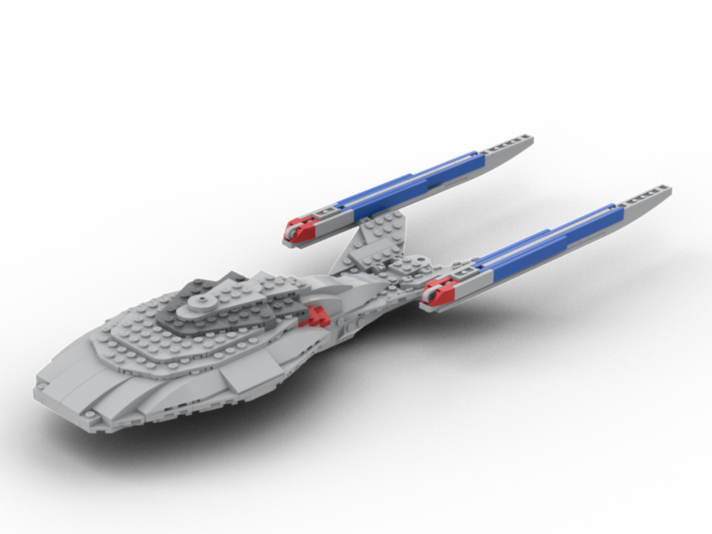 LEGO MOC Sovereign Class USS Enterprise NCC-1701-E Display Model by ...