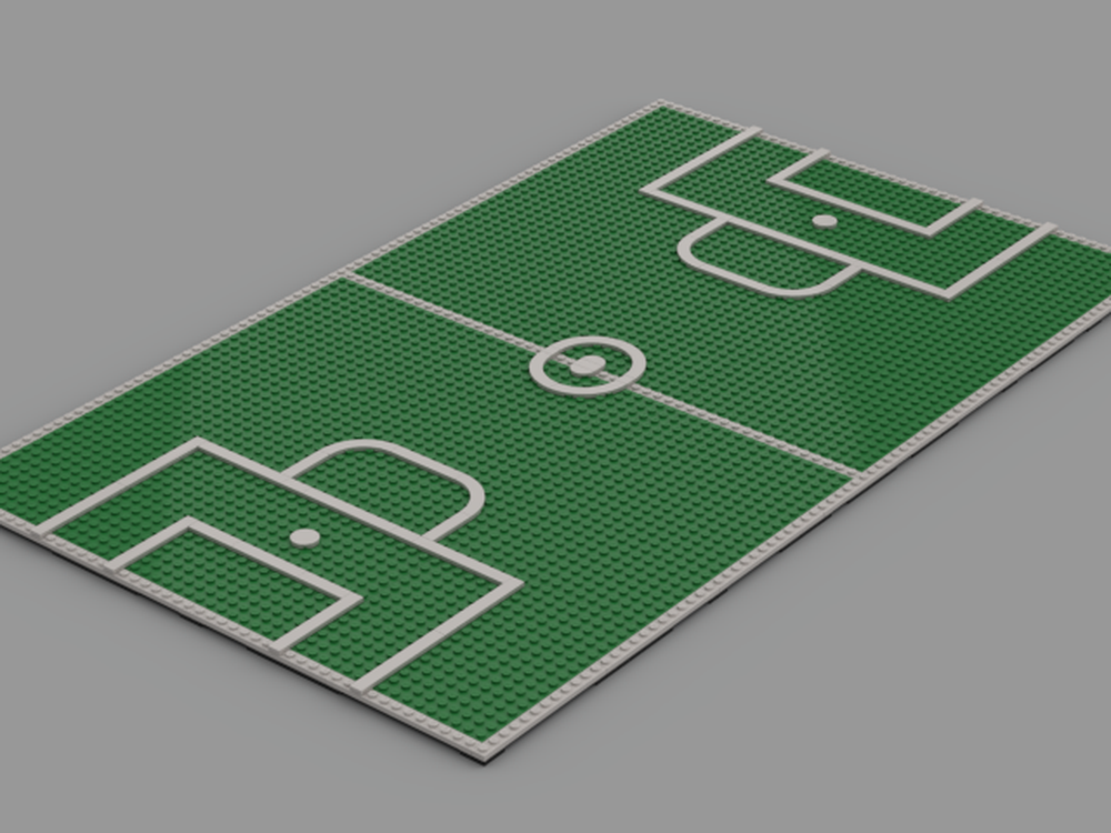 LEGO MOC Football (Soccer) Pitch by MasterOfLego3000 | Rebrickable ...
