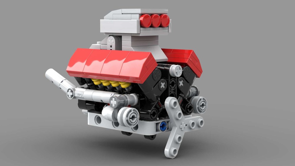 LEGO MOC Twin-turbo V8 Engine: Blower Edition by TechnicModlr ...