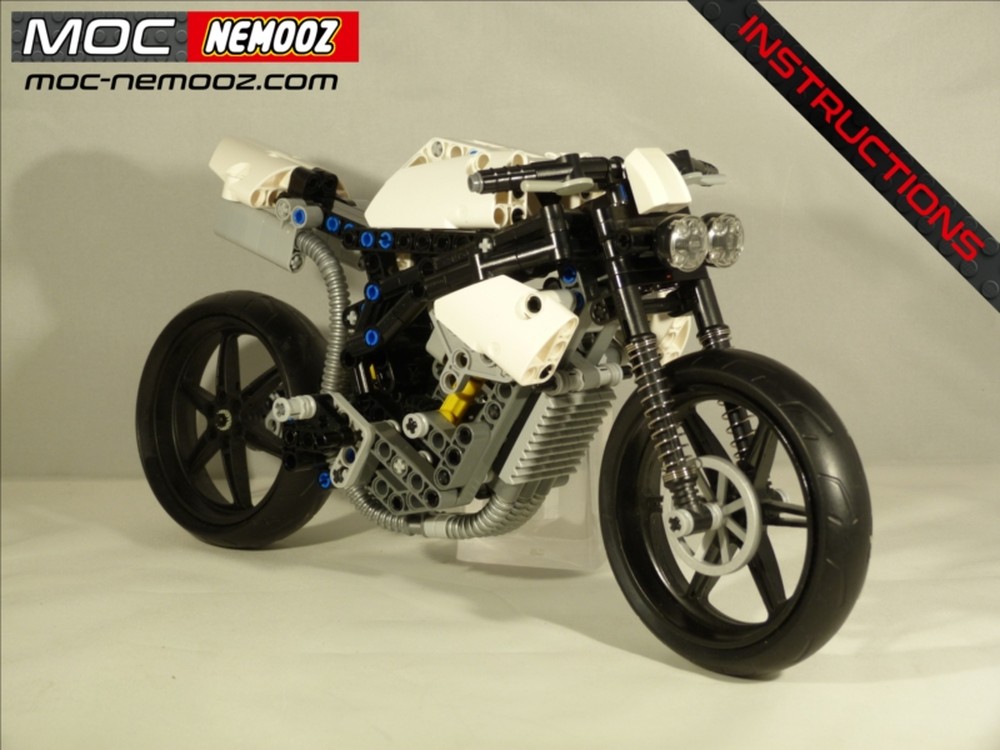 LEGO MOC TRIUMPH SPEED TRIPLE White by MOC NEMOOZ | Rebrickable - Build ...