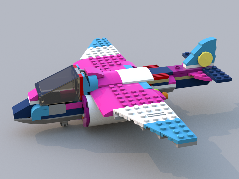 LEGO MOC 41343 Harrier jet by Abokado | Rebrickable - Build with LEGO