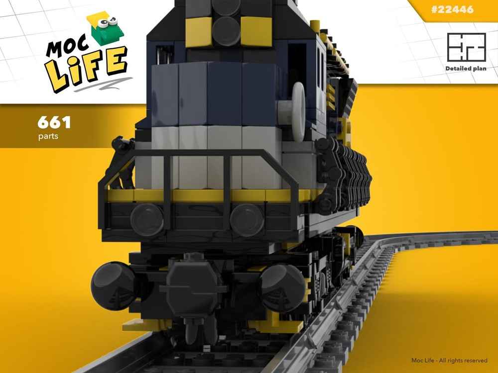 LEGO MOC Train engine (Normal end size) by MocLife | Rebrickable ...