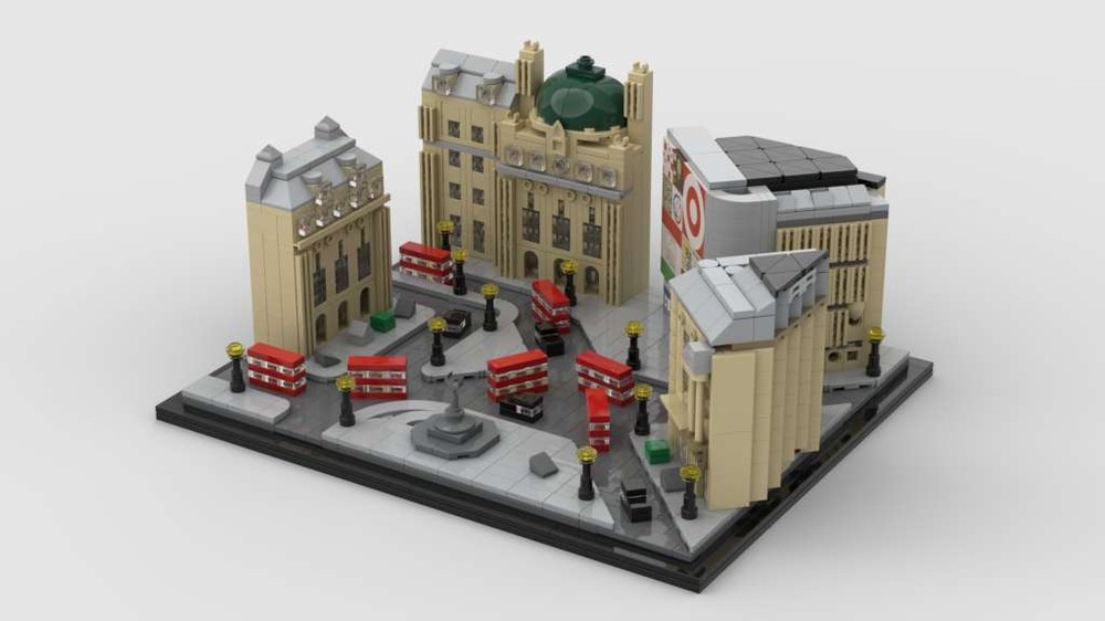 LEGO MOC Piccadilly Circus (London, UK) by Tiny Bricks | Rebrickable ...
