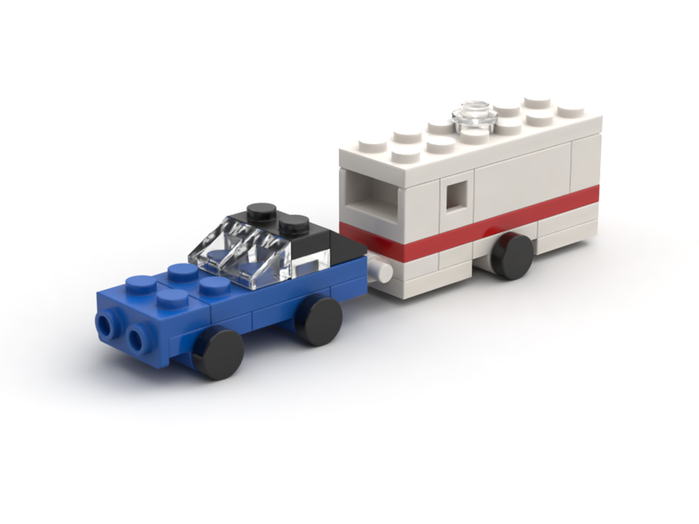 LEGO MOC 656 Car and roulotte (microscale) by svetonio | Rebrickable ...