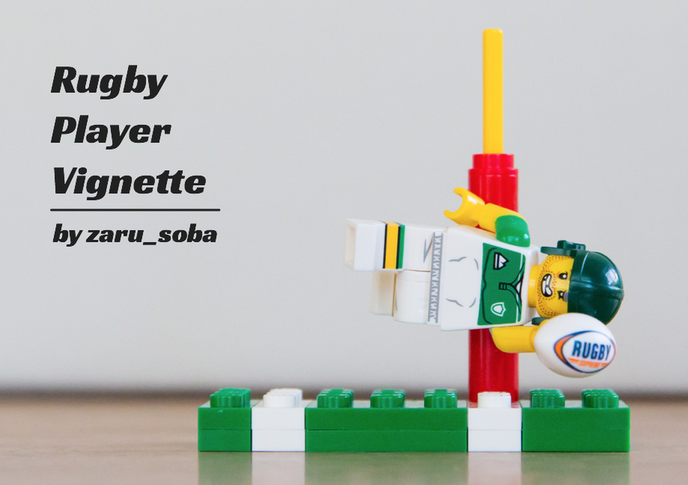 LEGO MOC Rugby Player Vignette by zaru_soba | Rebrickable - Build with LEGO
