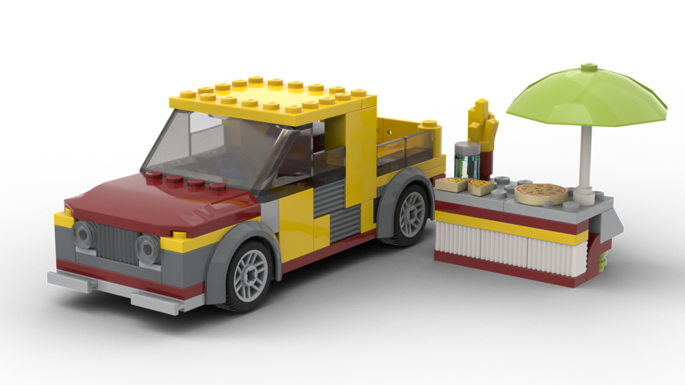 LEGO MOC 60150 Racing Pickup & Food Stall by Nicole1 | Rebrickable ...