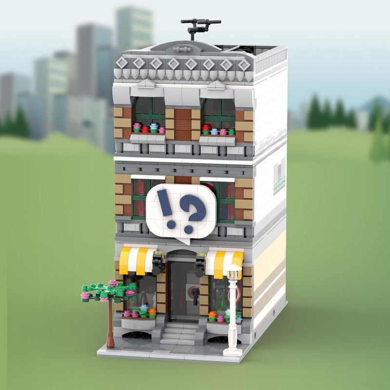 LEGO MOC Modular Comic Shop + Apartment by brick_monster | Rebrickable ...