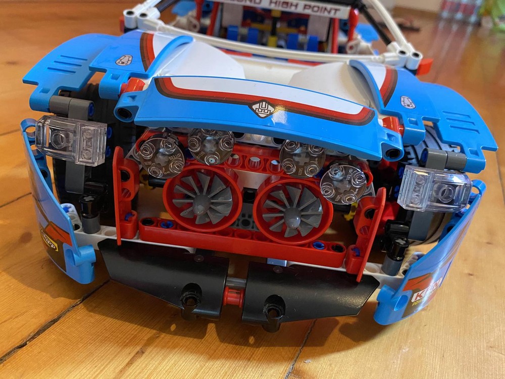 LEGO MOC Exposed Cooling Fans Technic 42077 Rally Car - No Additional ...