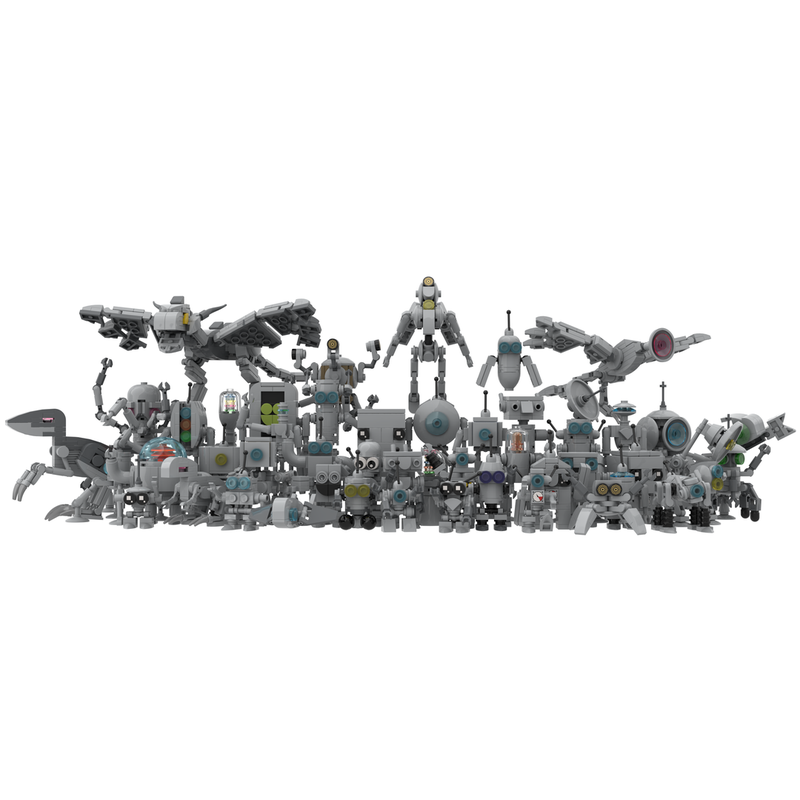 LEGO MOC An Assortment of Robots by brickfolk | Rebrickable - Build ...