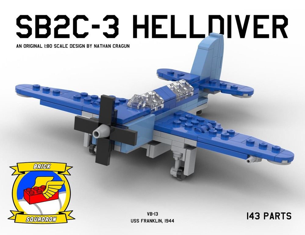 LEGO MOC SB2C-3 Helldiver by brick_squadron | Rebrickable - Build with LEGO