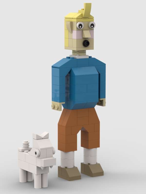 LEGO MOC Tintin & Milou (Snowy) by bresd75 | Rebrickable - Build with LEGO