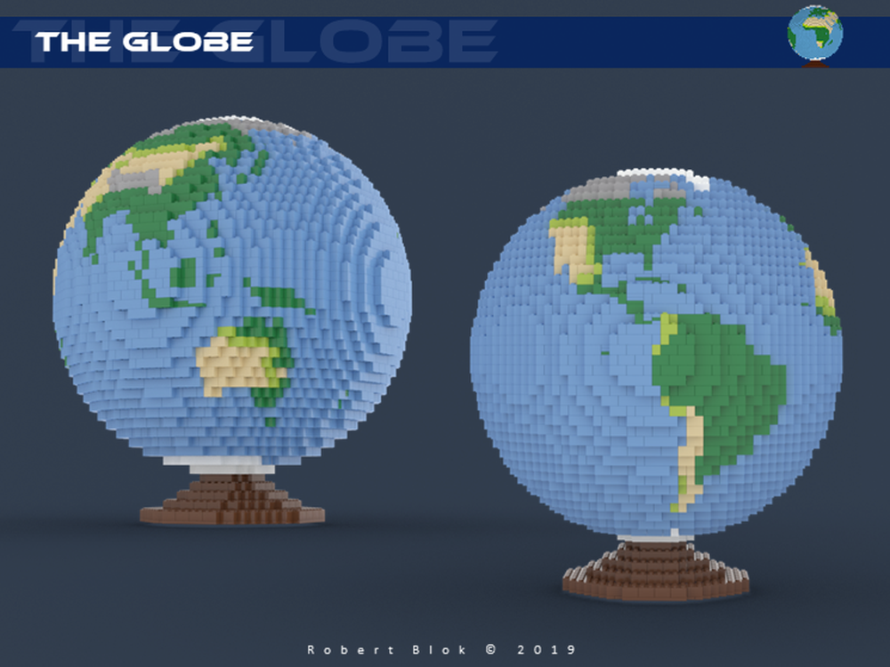 LEGO MOC Globe by Eyevanho | Rebrickable - Build with LEGO