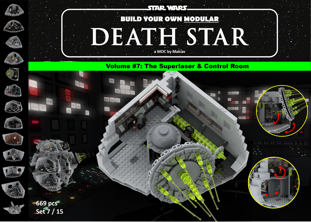 LEGO MOC Modular Death Star Volume #7: Superlaser & Control Room by ...