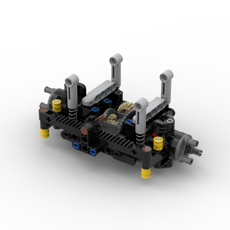 LEGO MOC steering and driving axle with suspension by Emmebrick ...