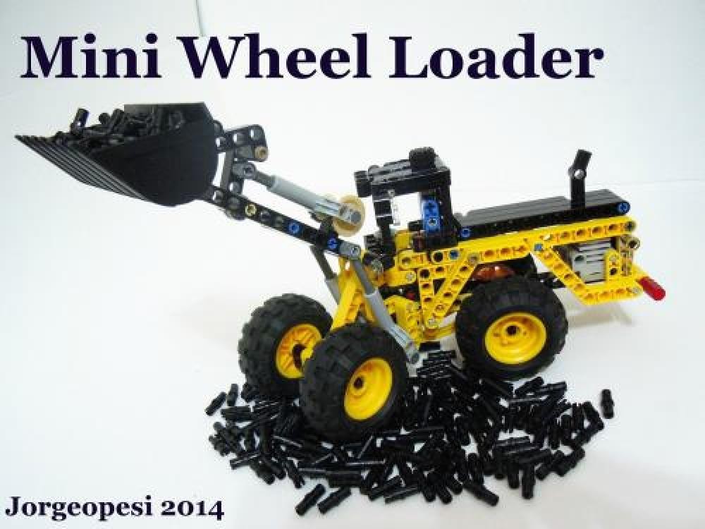 LEGO MOC Mini Wheel Loader by jorgeopesi | Rebrickable - Build with LEGO