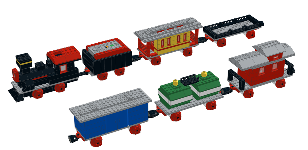 LEGO MOC Modernized and Motorized Old School 70's Train Set by ...
