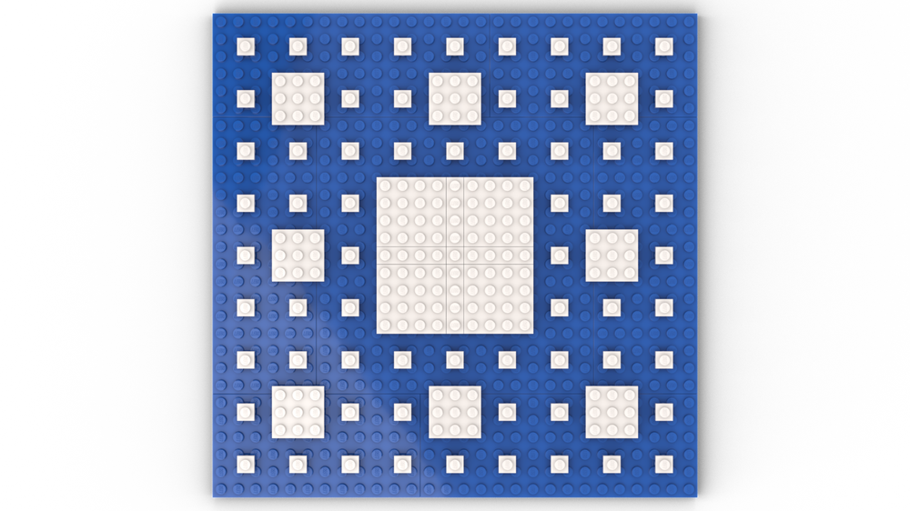 LEGO MOC Sierpinski Carpet by 2in1 | Rebrickable - Build with LEGO