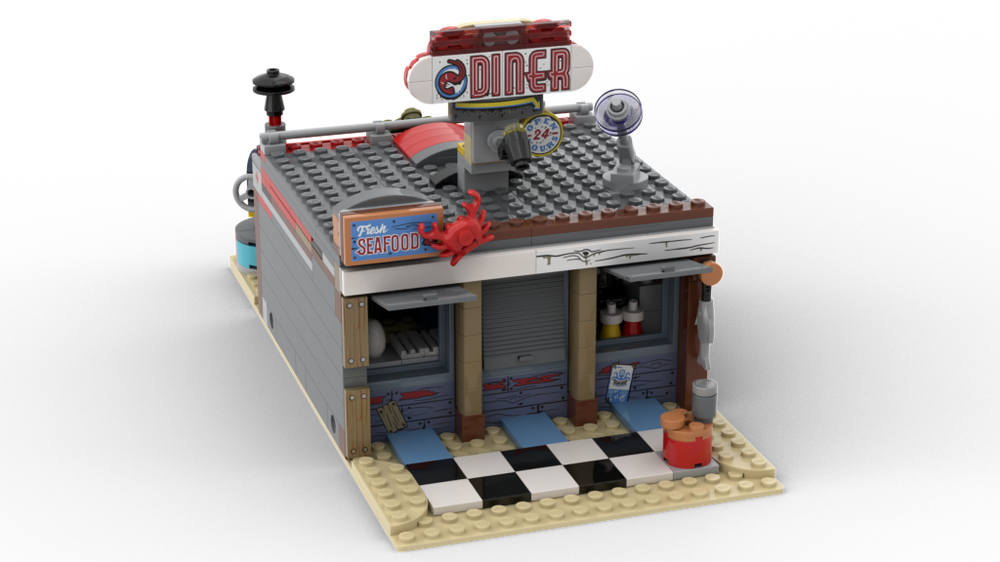 LEGO MOC Shrimp Shack Attack Modular Alt by WooXSi | Rebrickable ...