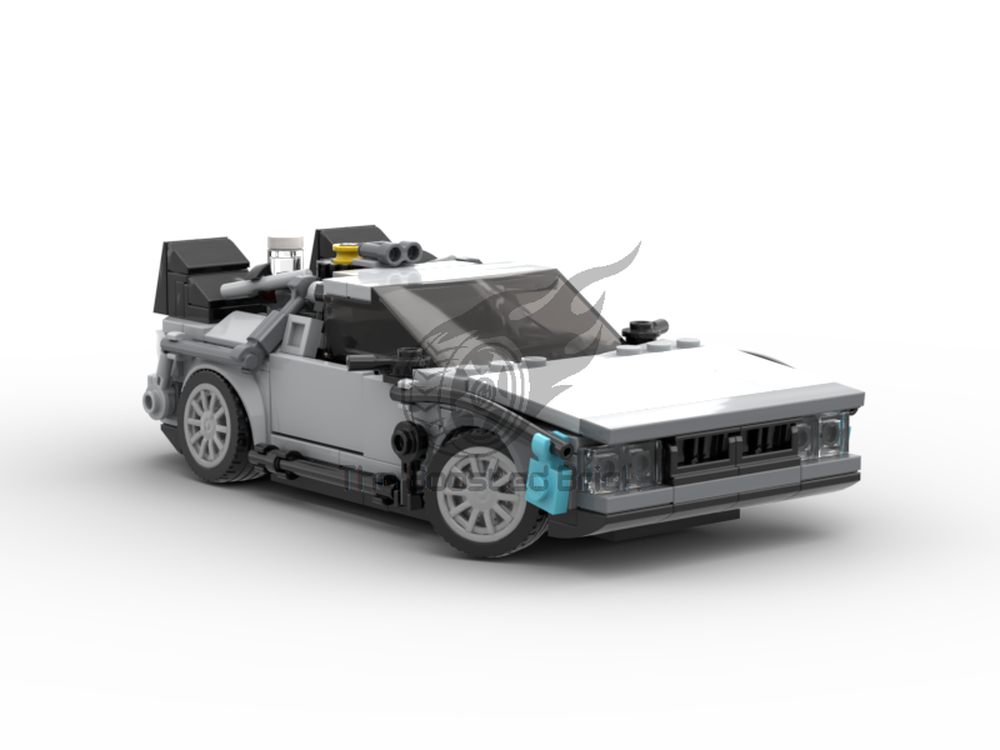 LEGO MOC DeLorean Time Machine by TheBoostedBrick | Rebrickable - Build ...