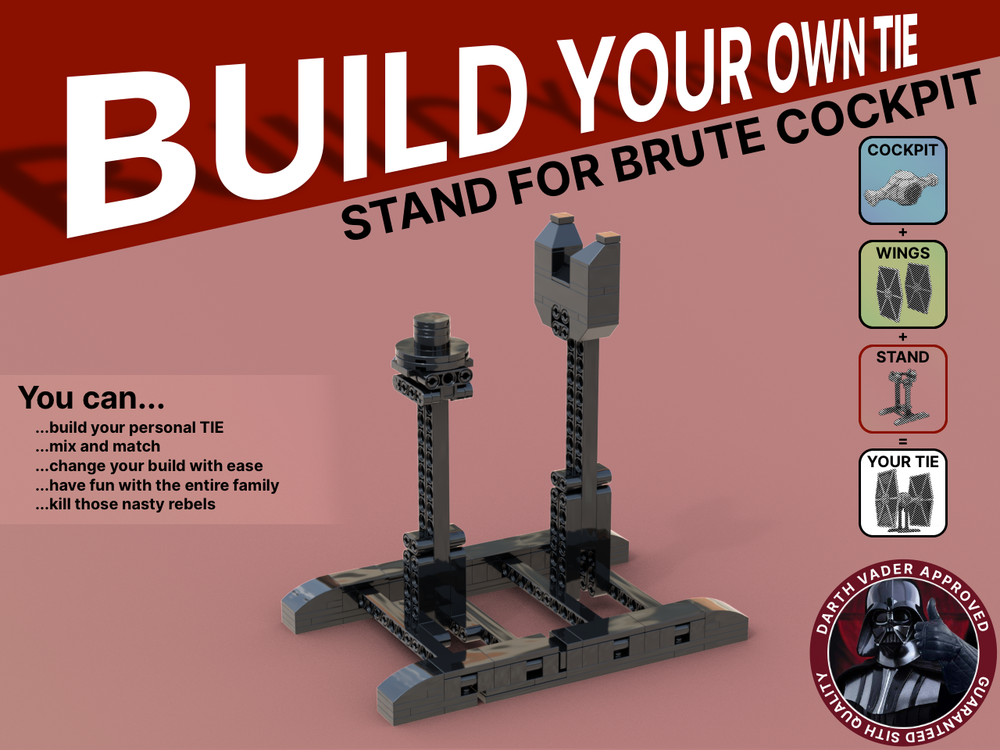 LEGO MOC Stand for Brute Cockpit - Build Your Own TIE by thomin ...