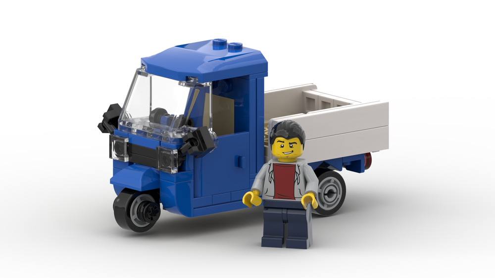 LEGO MOC Piaggio Ape - three-wheeled light commercial vehicle by short ...