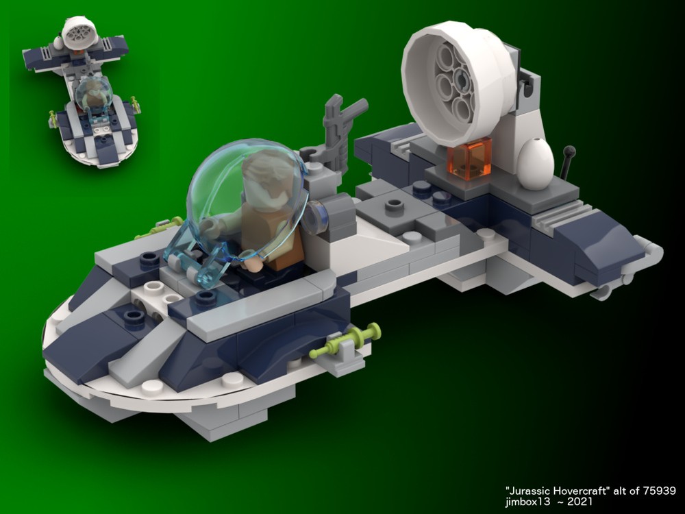 LEGO MOC Jurassic Lab Hovercraft by jimbox13 | Rebrickable - Build with LEGO