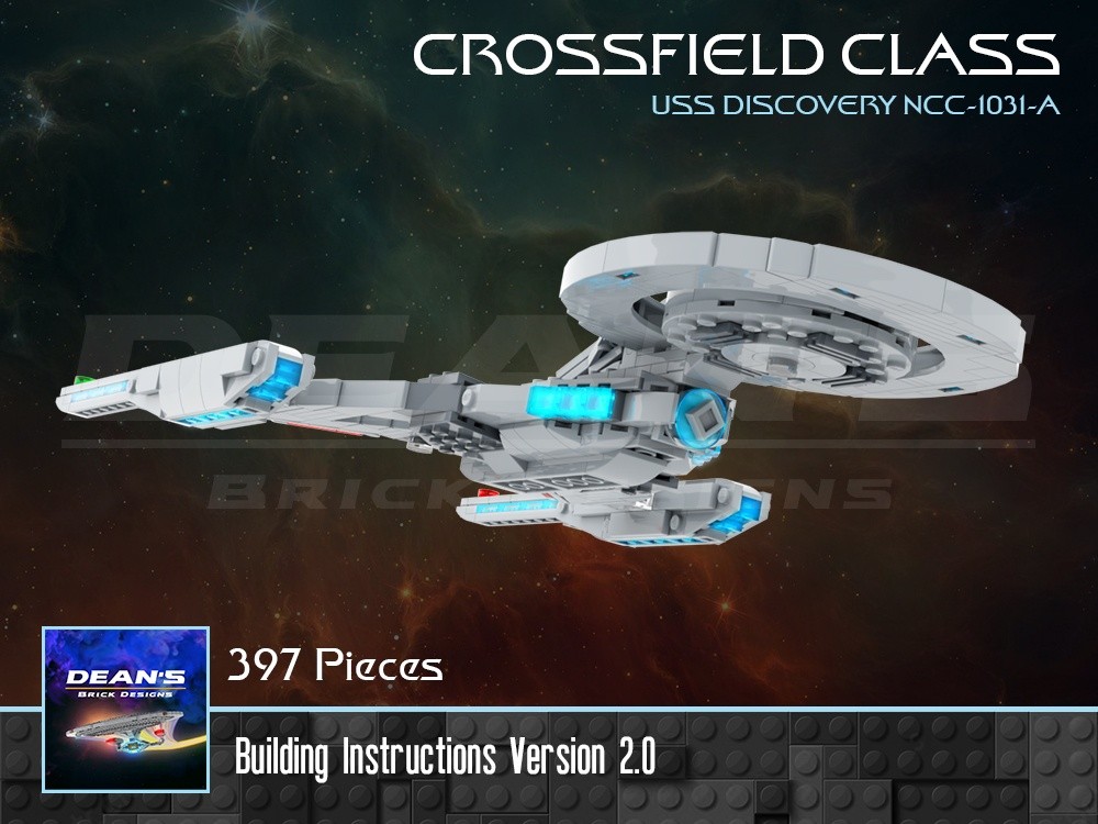LEGO MOC USS Discovery NCC-1031-A by DeansBrickDesigns | Rebrickable ...