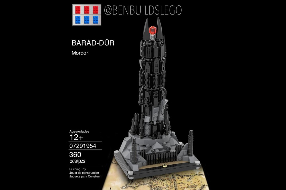 LEGO MOC Barad-dûr by benbuildslego | Rebrickable - Build with LEGO