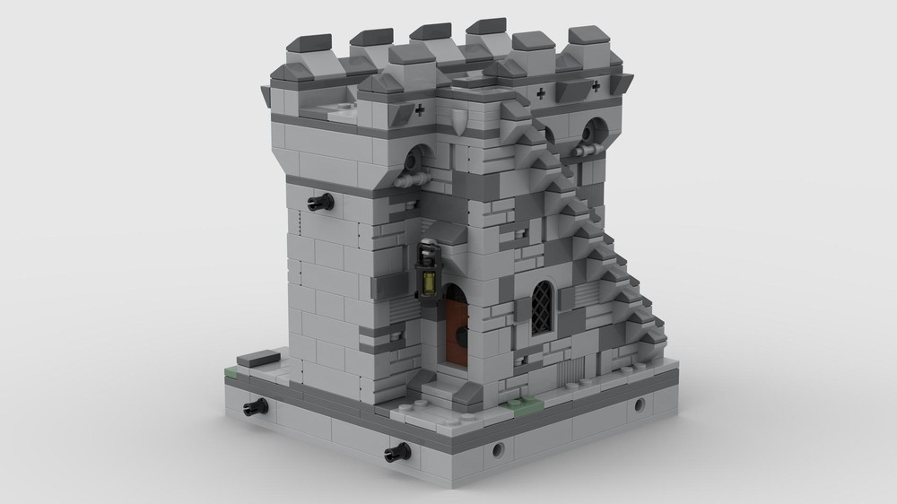 LEGO MOC Mini-Medieval-Modulars 25 - "Wall with Steps" by mocscout ...