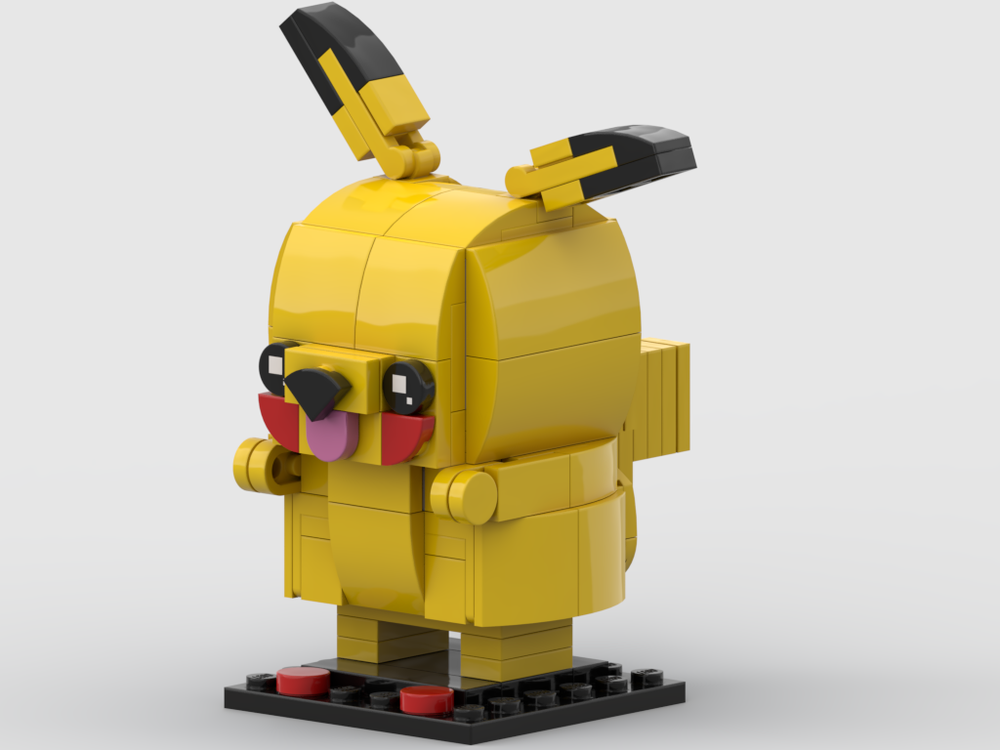 LEGO MOC Pikachu by Hiddenface | Rebrickable - Build with LEGO