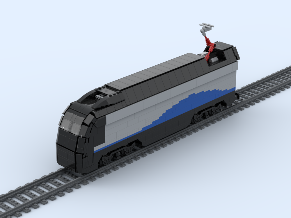 LEGO MOC Commuter train engine by ProKuma | Rebrickable - Build with LEGO