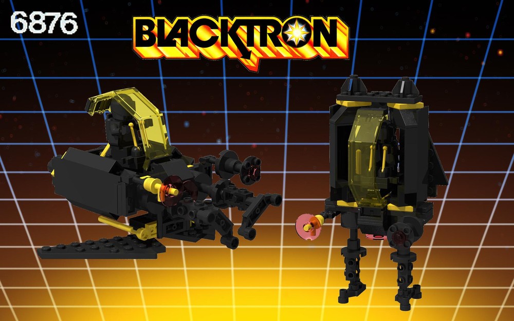 LEGO MOC 6876 Blacktron Flying Mech by silenfu | Rebrickable - Build ...