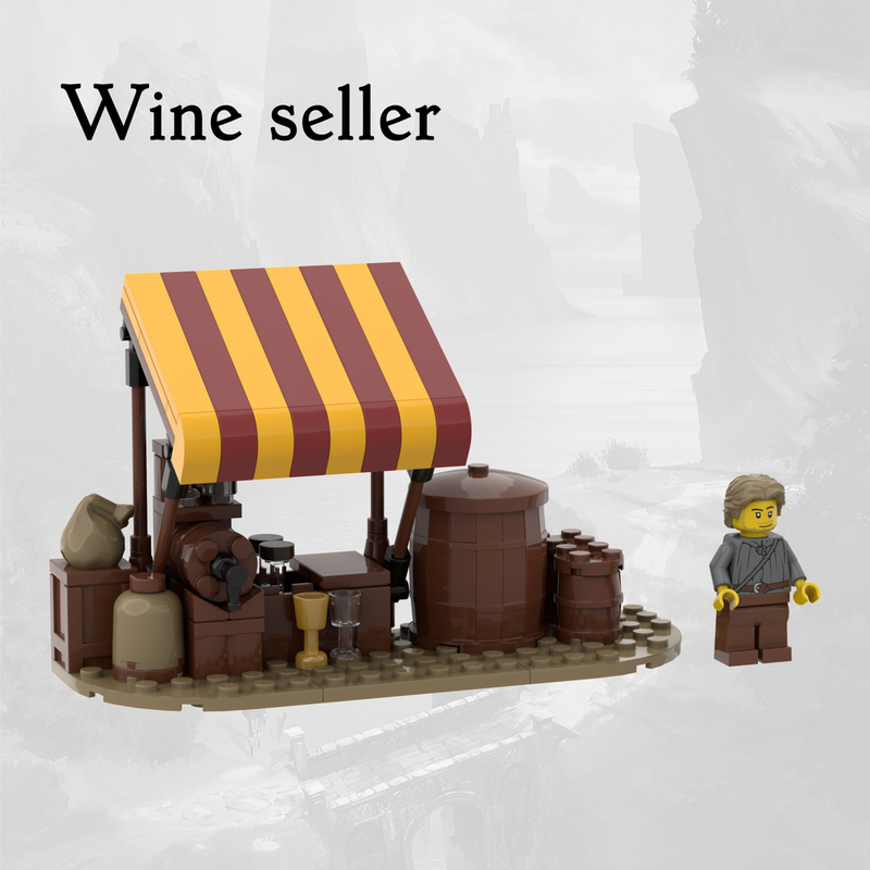 LEGO MOC Wine seller by peter.keith | Rebrickable - Build with LEGO
