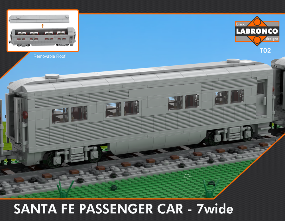 LEGO MOC T02 - Santa Fe Passenger Car by Labronco Brick Designs ...