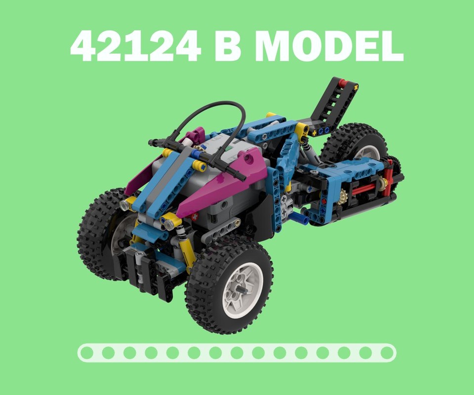 LEGO MOC 42124 B model-3 wheel motorbike by sthrom | Rebrickable ...