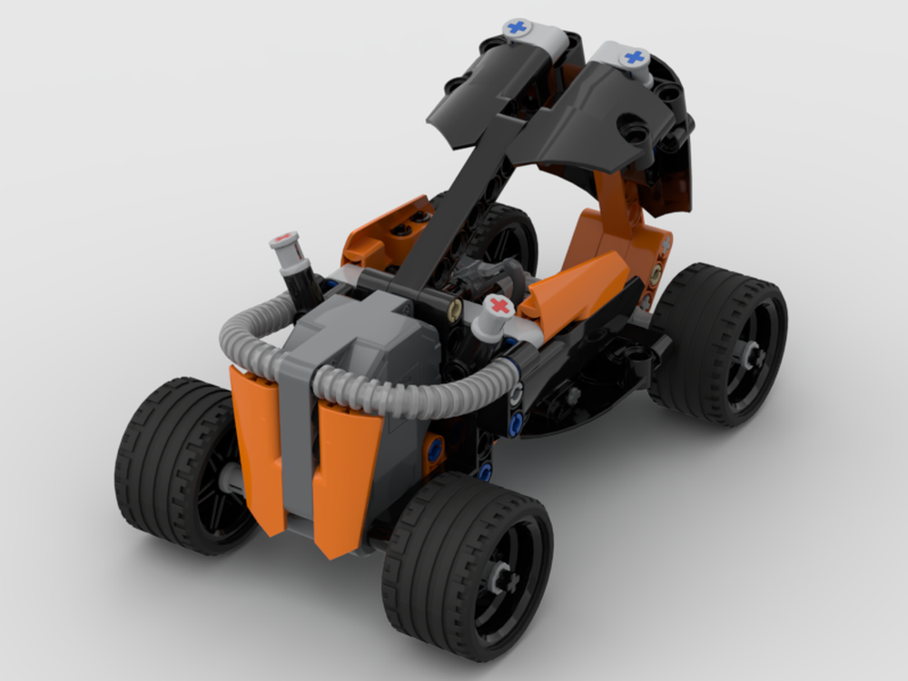 LEGO MOC 42026 Hot Rod by artemisovsky | Rebrickable - Build with LEGO