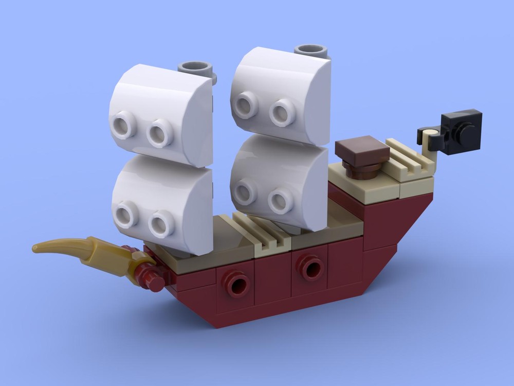 LEGO MOC Mini sailing ship (pirate galleon) by aquir | Rebrickable ...