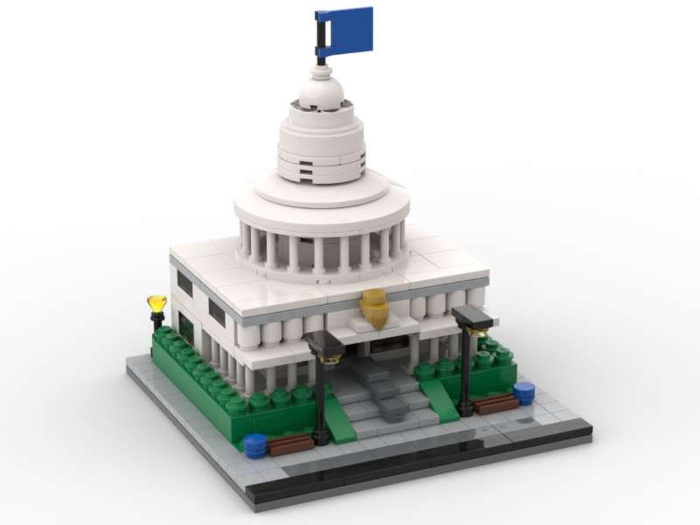 LEGO MOC Modular City Hall #1 by meregt | Rebrickable - Build with LEGO