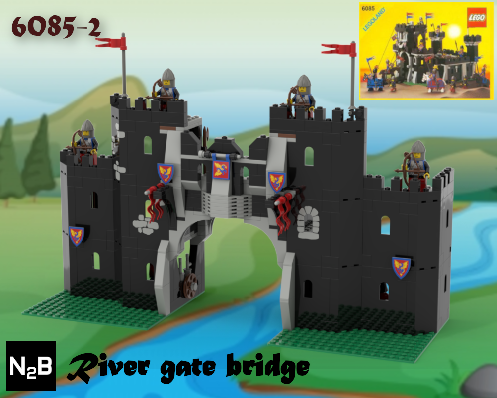 LEGO MOC River gate bridge - Alternate build 2 Lego 6085 by n2brick ...