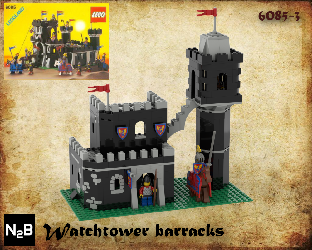 LEGO MOC Watchtower barracks - Lego 6085 alternate build 3 by n2brick ...