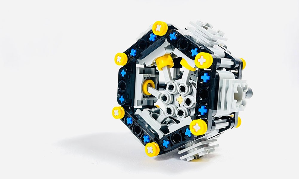 LEGO MOC Radial engine 6 cylinder by khoa_nd | Rebrickable - Build with ...