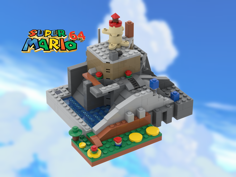 LEGO MOC Super Mario 64 - Whomp Fortress by Draugan | Rebrickable ...